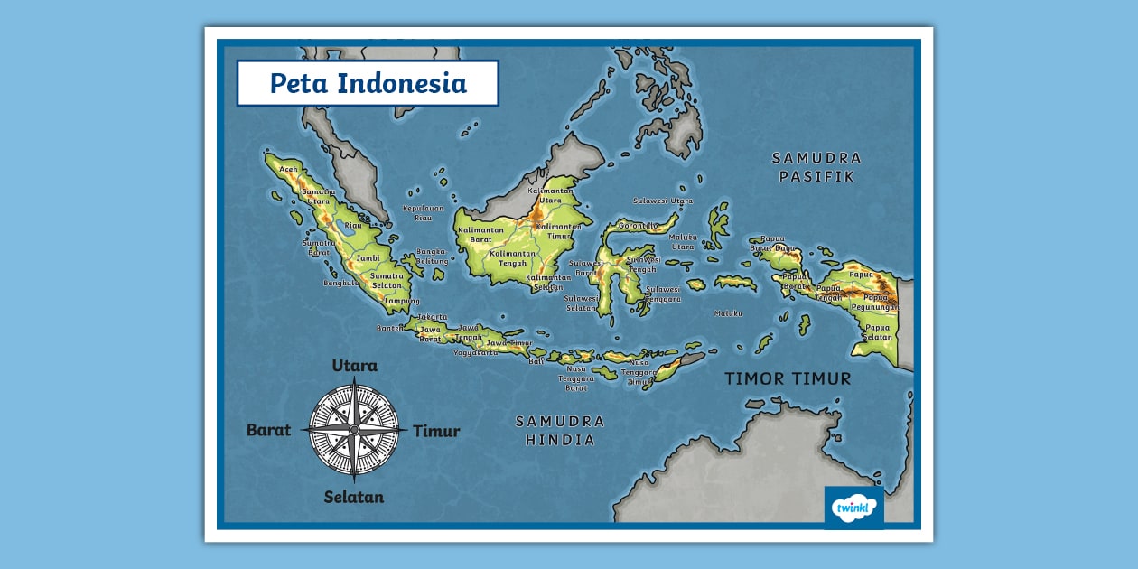 Peta Indonesia Terbaru 38 Provinsi (teacher made) - Twinkl