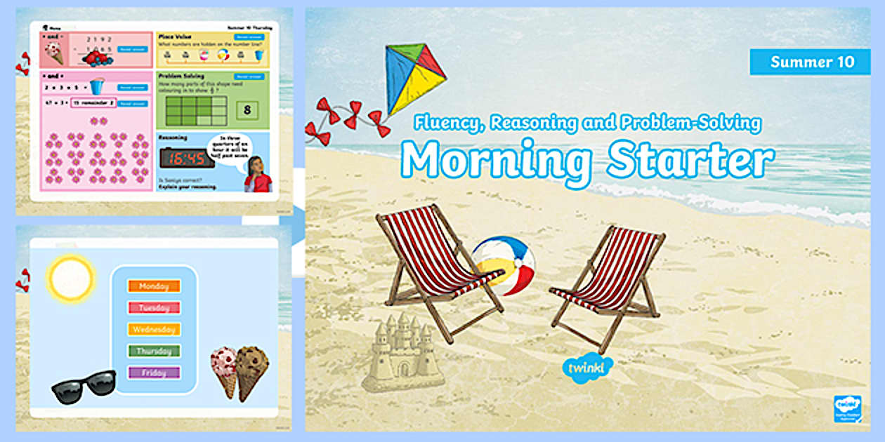 Year 4 Maths Summer Morning Starter PowerPoint 10 - Twinkl