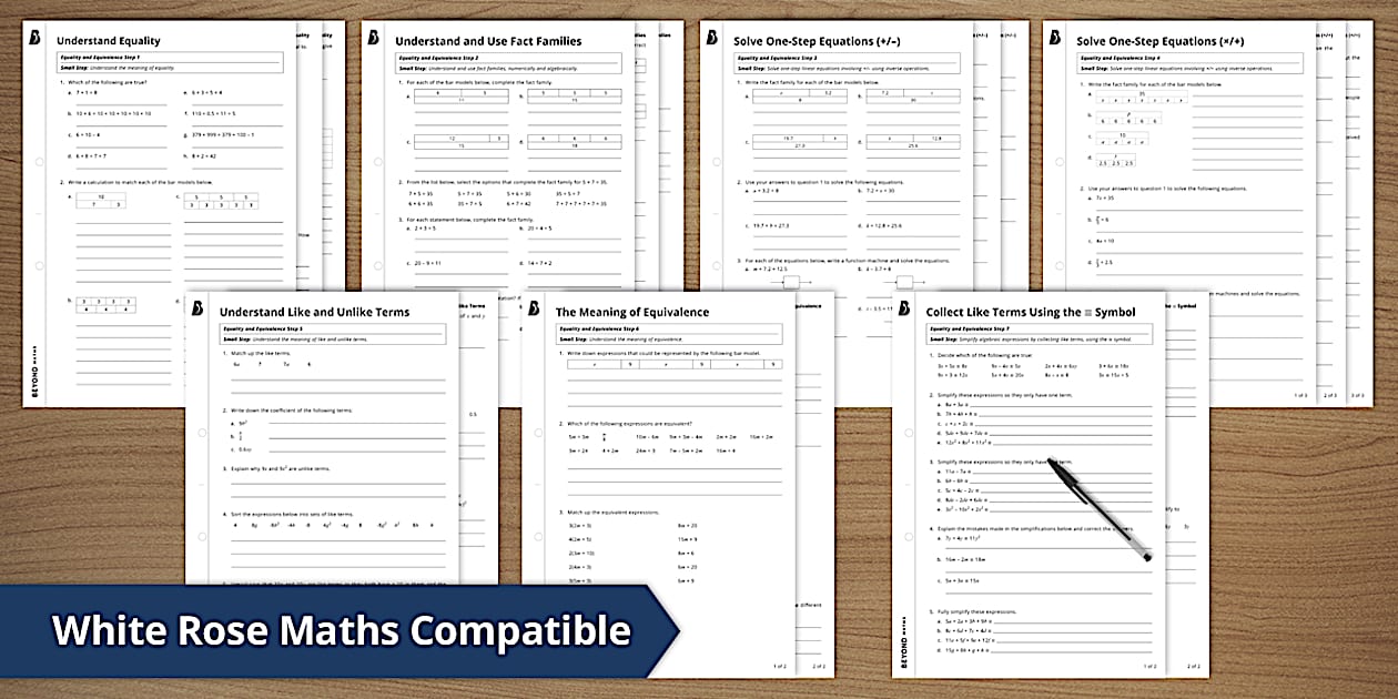 👉 White Rose Maths Equality and Equivalence - Teaching Bundle