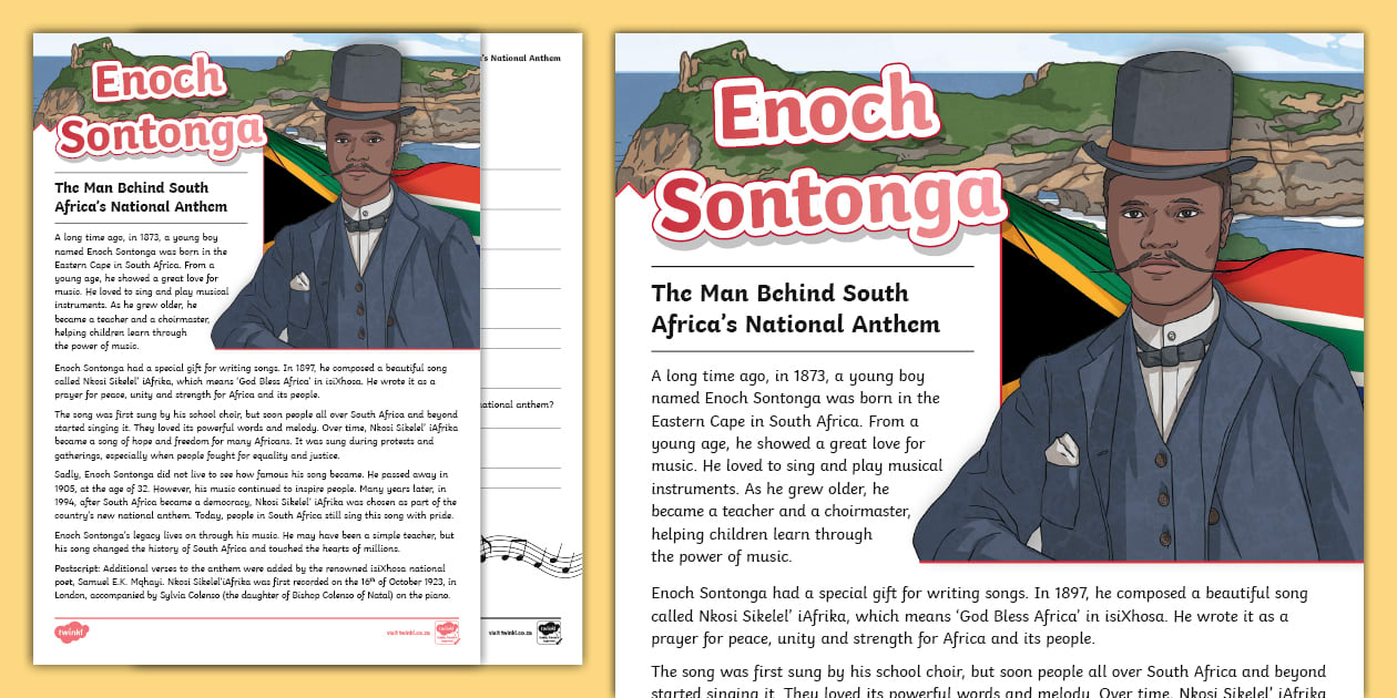 Enoch Sontonga The Man Behind South Africa's National Anthem