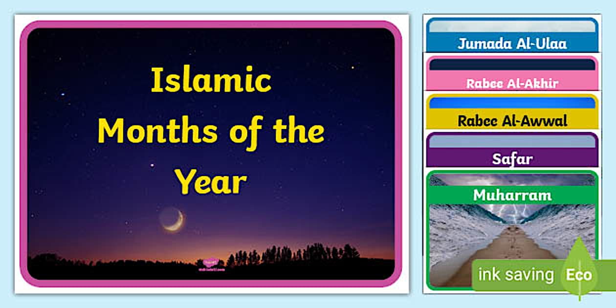 Islamic Months of the Year Display Posters