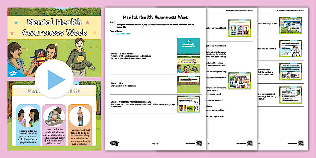 Mental Health Awareness Week KS2 Assembly Pack - Twinkl