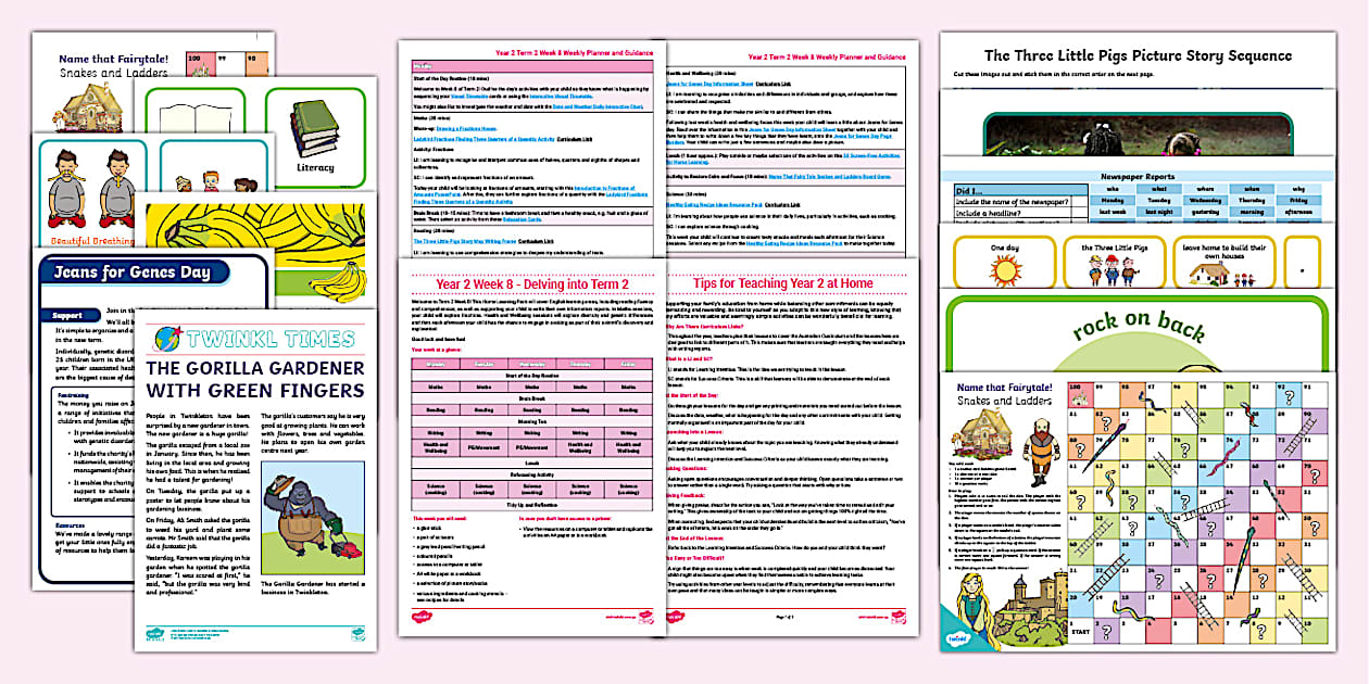 Year 2 Term 2 Week 8 Home Learning Pack