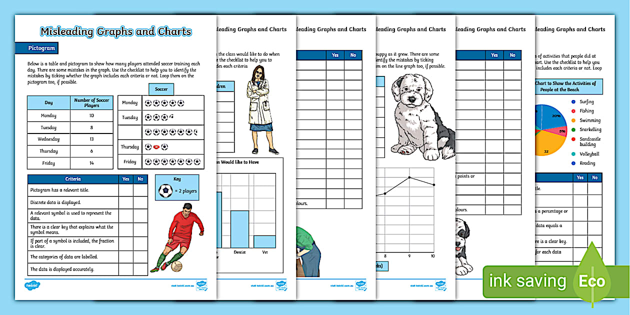 Years 5-6 Misleading Graphs Worksheet | Twinkl - Twinkl