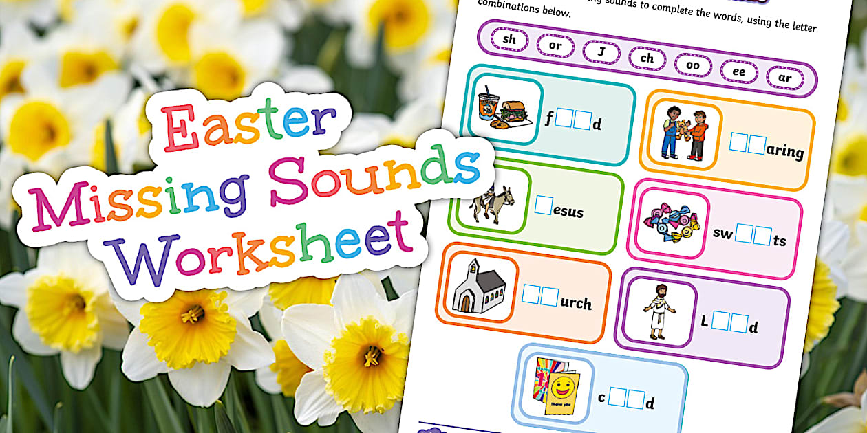 Easter Missing Sounds Worksheet