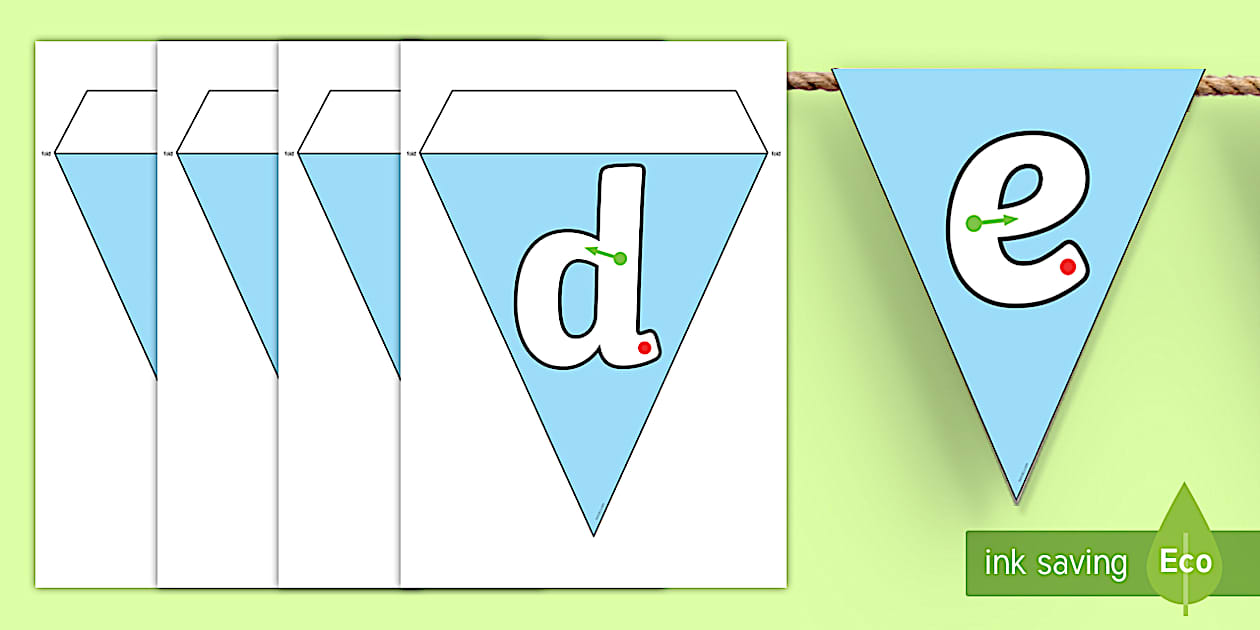 A to Z Tracing Letters Display Bunting (teacher made)