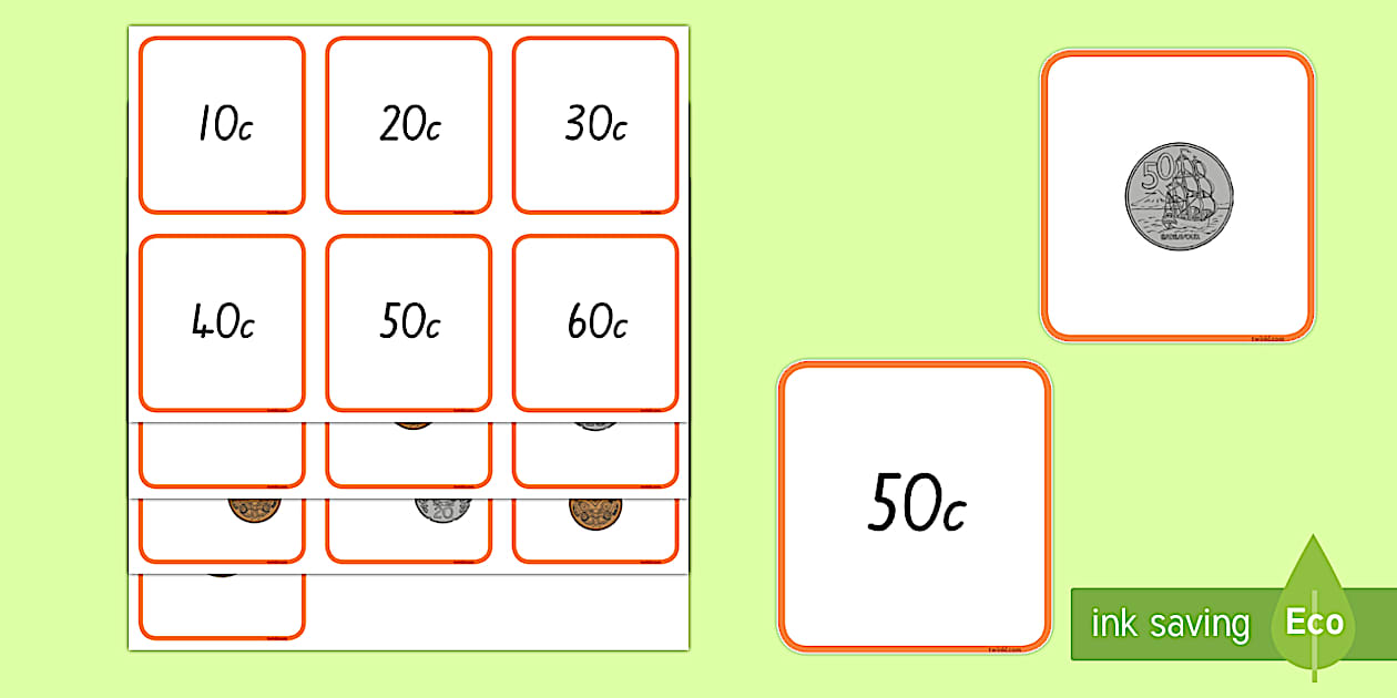 Money Matching Cards New Zealand (Teacher-Made) - Twinkl