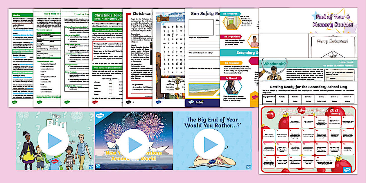 Year 6 Term 4 Week 10 Remote Home Learning Pack - Twinkl