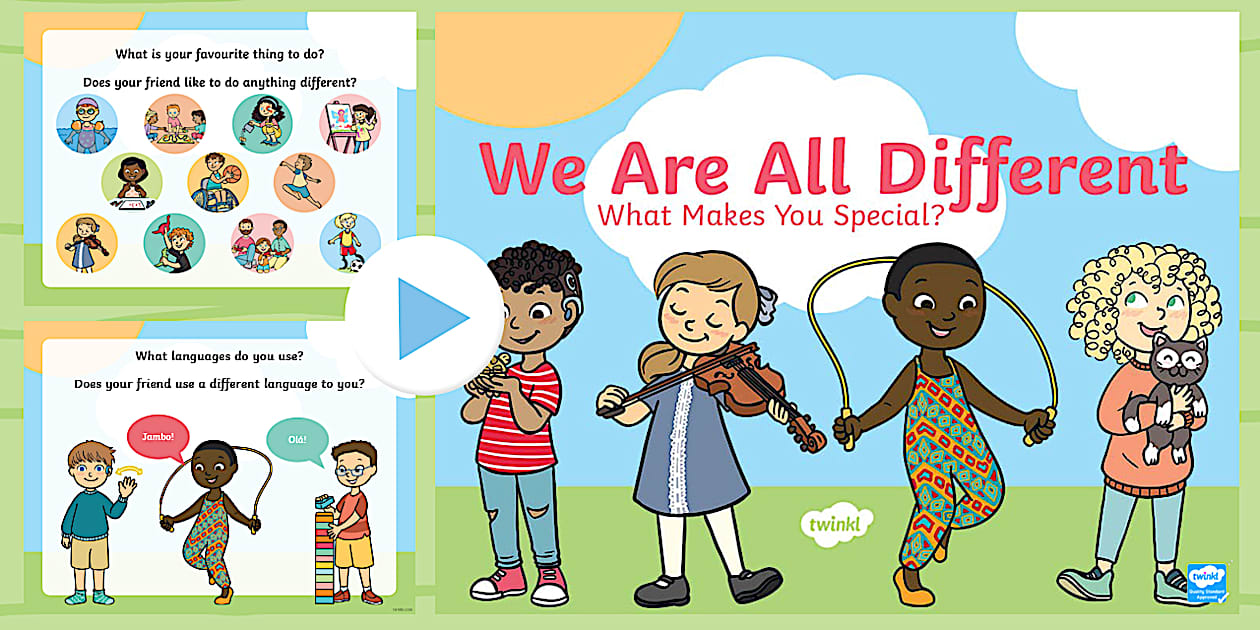 We Are All Different: What Makes You Special? PowerPoint