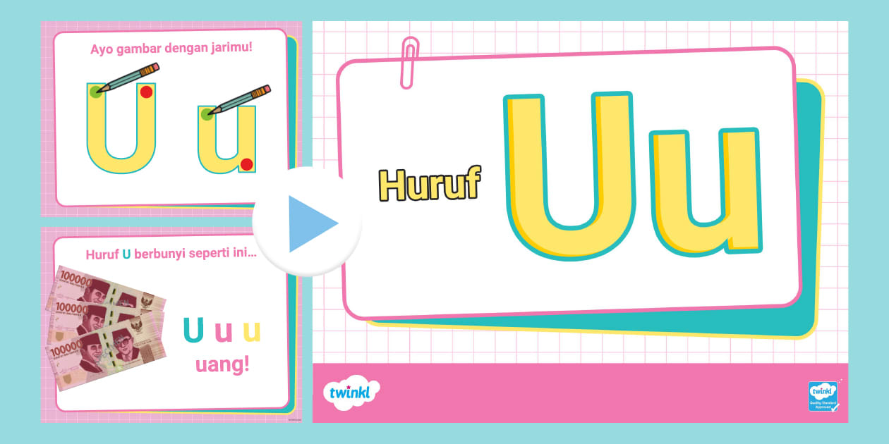 PowerPoint Seri Membaca Alfabet Huruf U (teacher made)