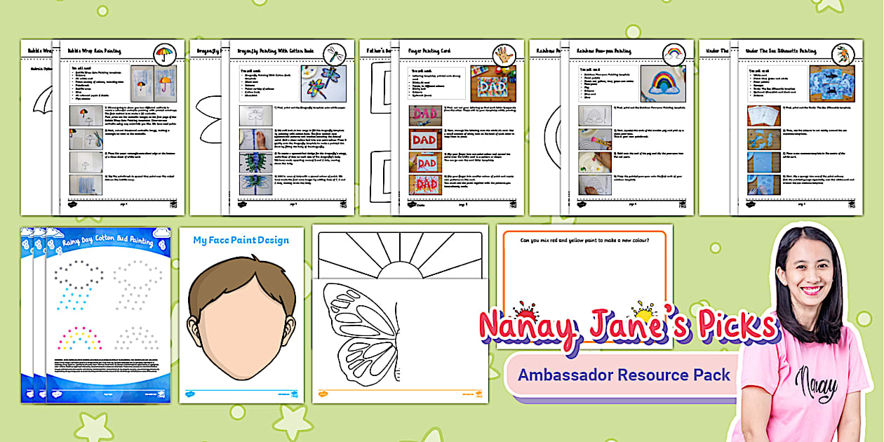 FREE! - Fun Painting Activities for Kids Pack | Pre-K - Kinder | Twinkl