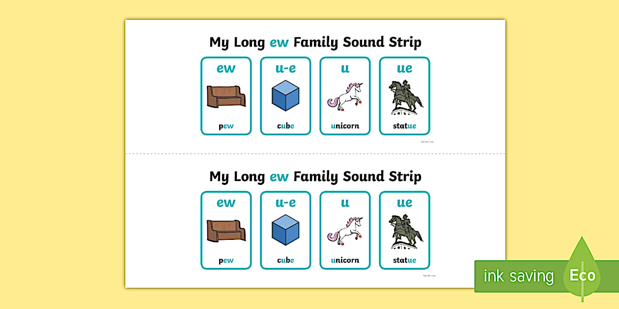 Long ew Family Sound Strip (teacher made) - Twinkl