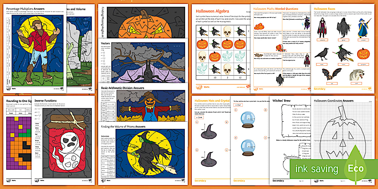 Maths Halloween Differentiated Activity Pack (Teacher-Made)