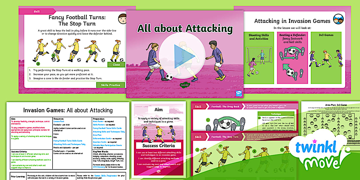 Year 6 Invasion Games Lesson 3 - All about Attacking