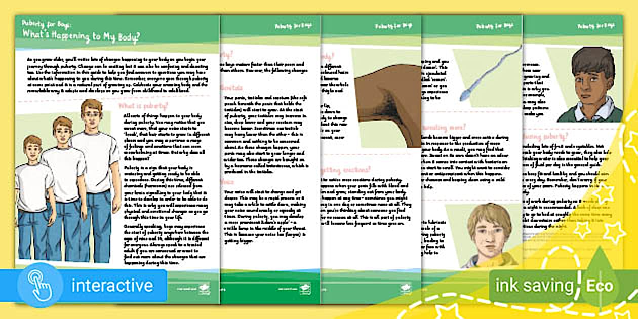 Puberty in Boys: What's Happening to My Body? (teacher made)