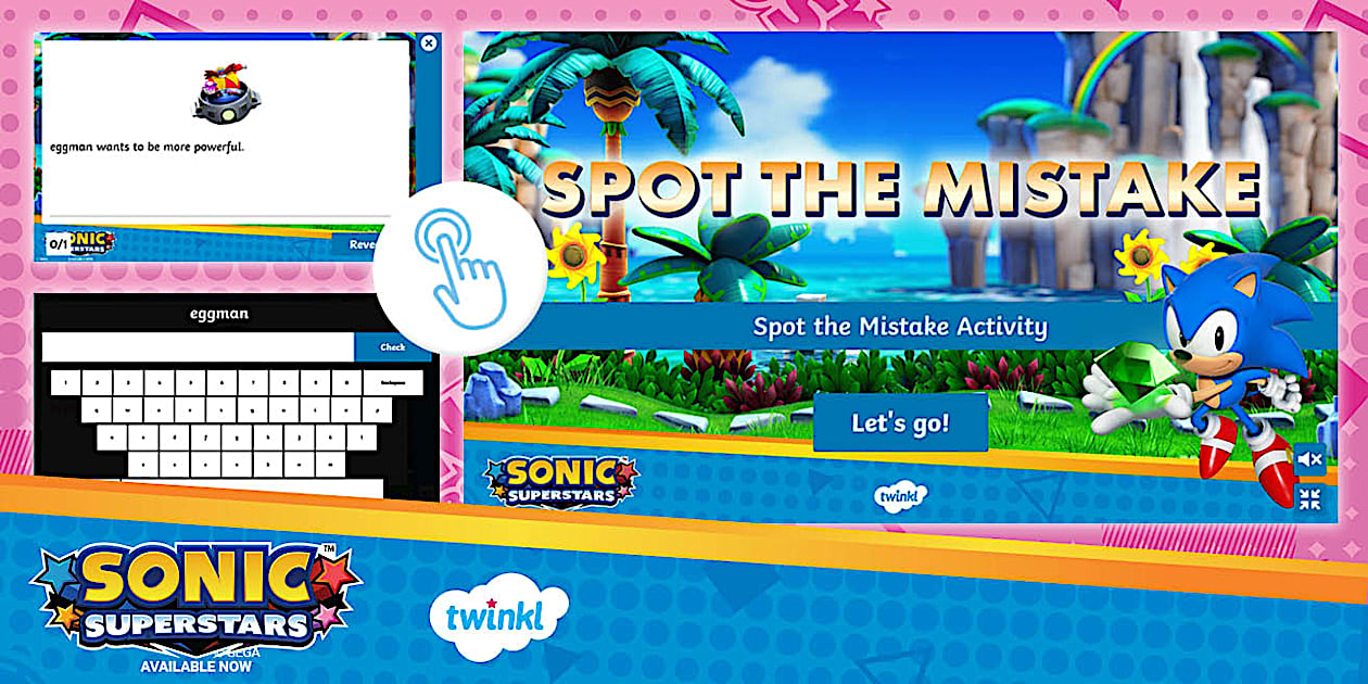 FREE! - Sonic: Spot the Mistake (teacher made) - Twinkl