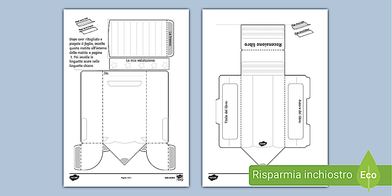 Attività recensione di un libro (Teacher-Made) - Twinkl