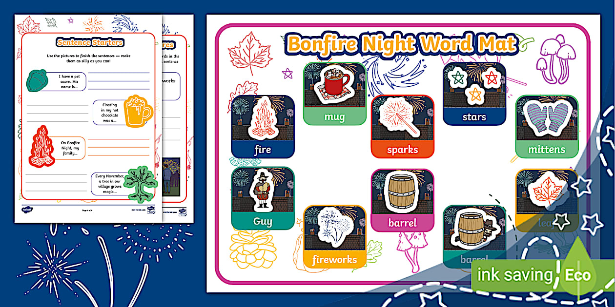 Encouraging Early Writing: Bonfire Night Writing Prompts