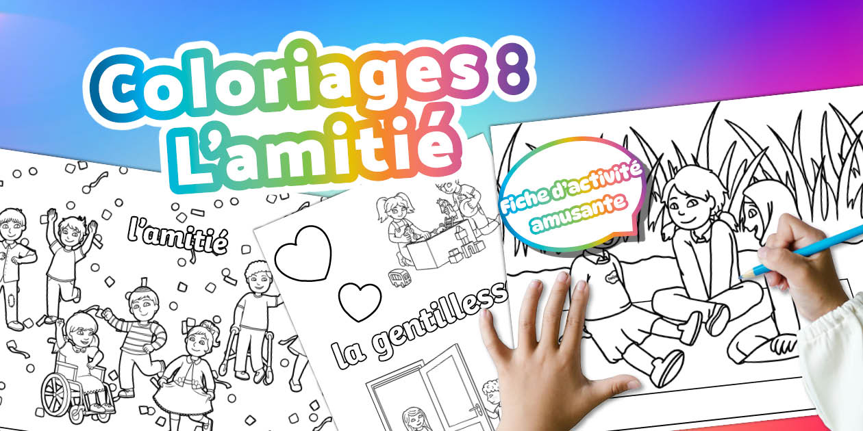 Coloriages : L'amitié