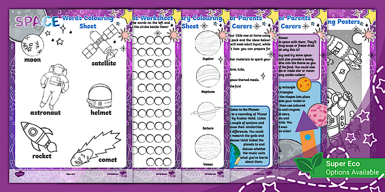 Space Day Activity Pack (teacher made) - Twinkl