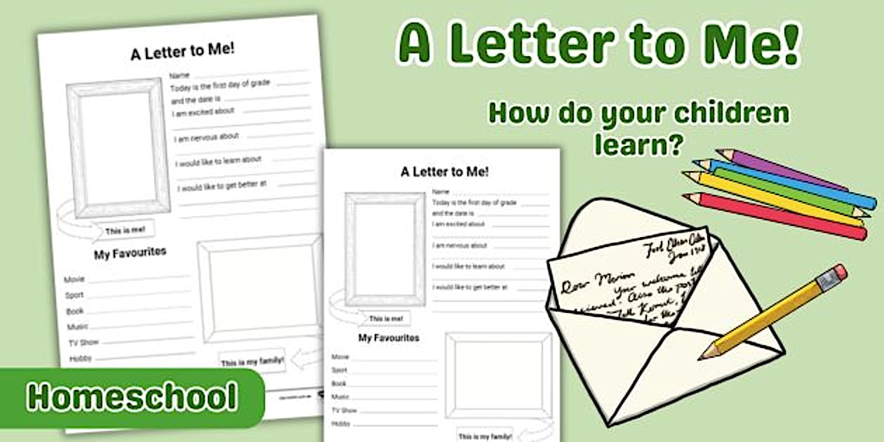 Homeschool how I learn Activity Sheet