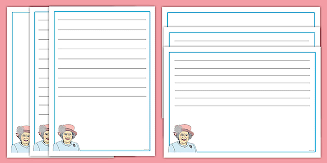 Letter From The Queen Writing Templates - Primary Resource