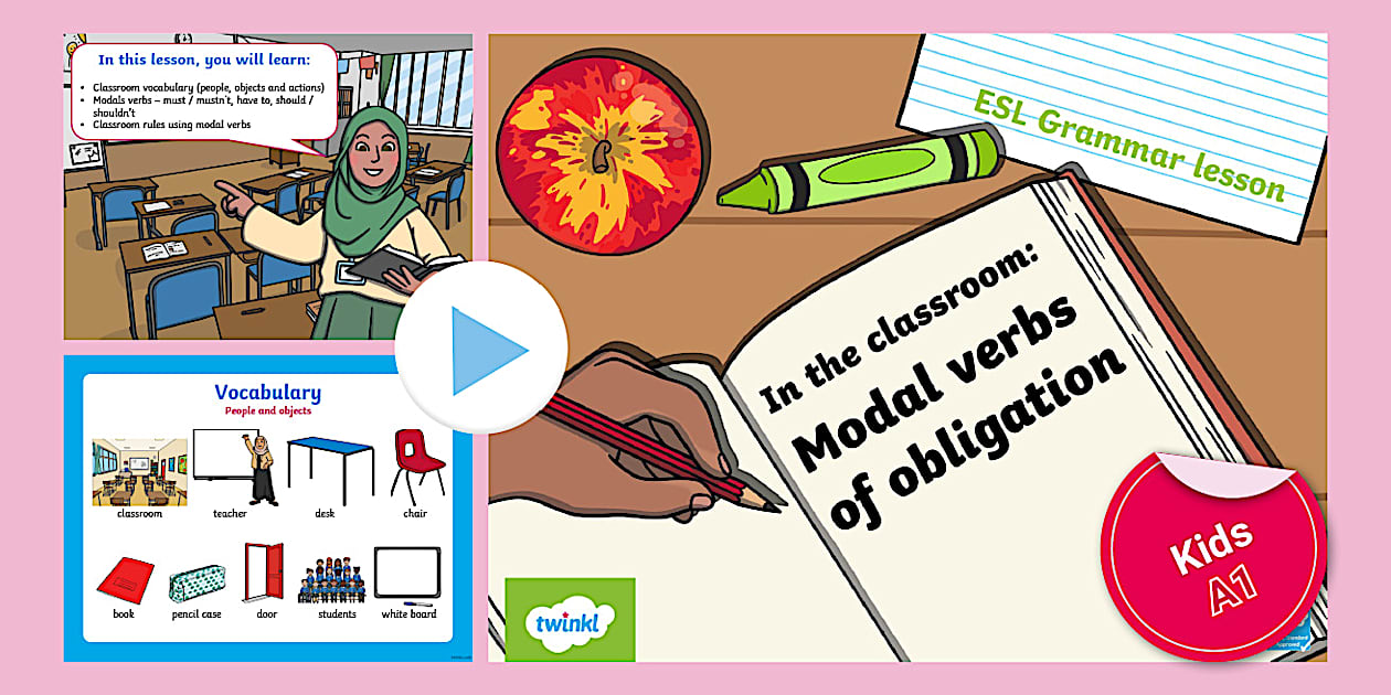 ESL in the Classroom: Modal Verbs of Obligation [Kids, A1]