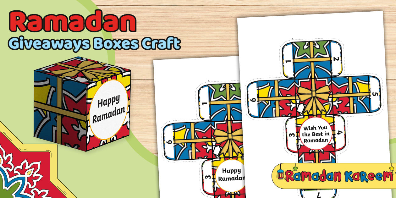 Ramadan Giveaways Boxes Craft