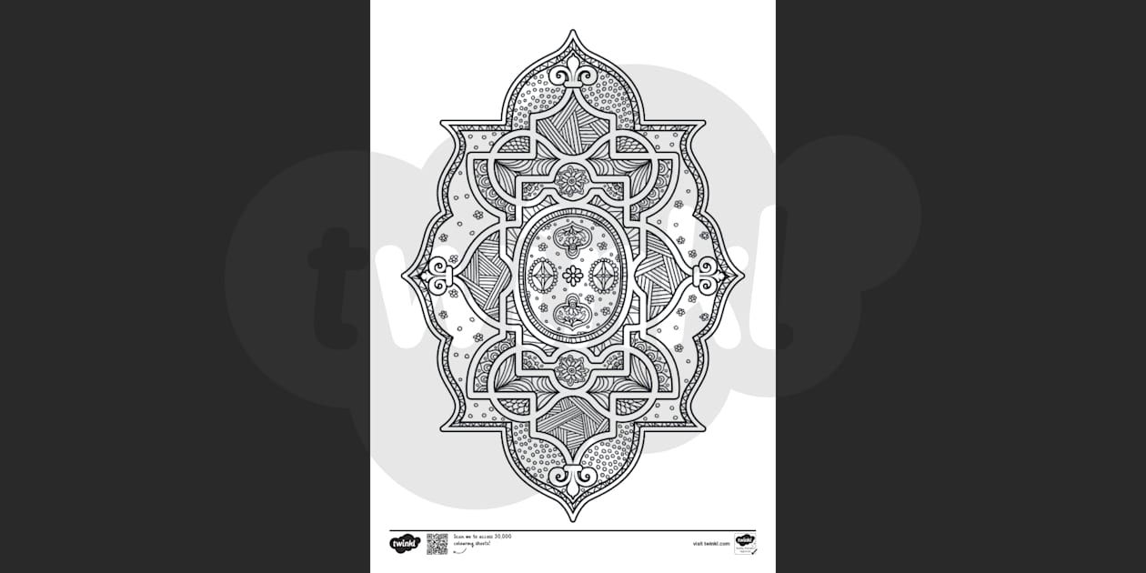 islamic art patterns colouring