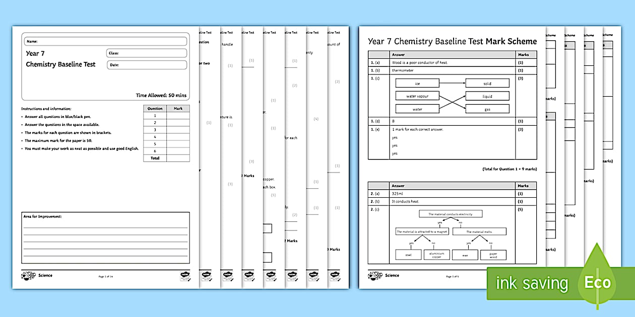 Chemistry Baseline Test | KS3 Science | Beyond Secondary