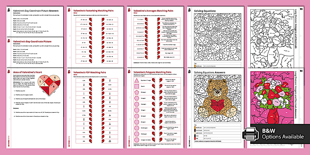 Valentine's Day Maths Activity Pack - Twinkl