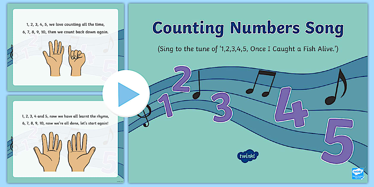 Counting Numbers Song PowerPoint - Twinkl