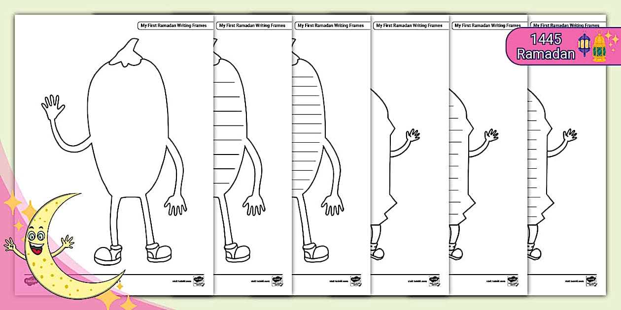 My First Ramadan Writing Frames (teacher made) - Twinkl