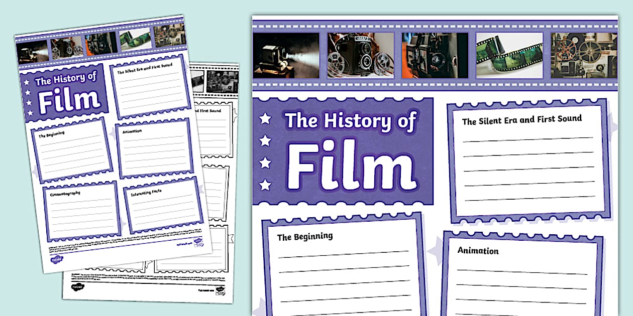 The History of Film Fact File Template - Media