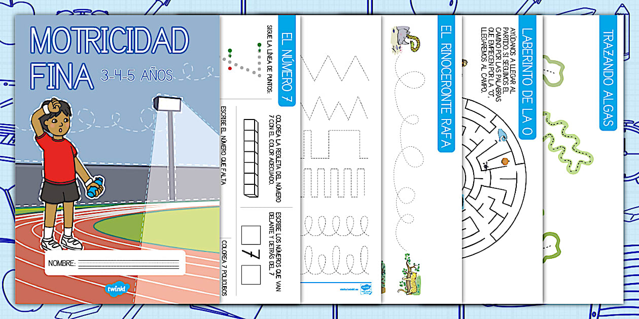 Cuadernillo: La motricidad fina - Educación Infantil