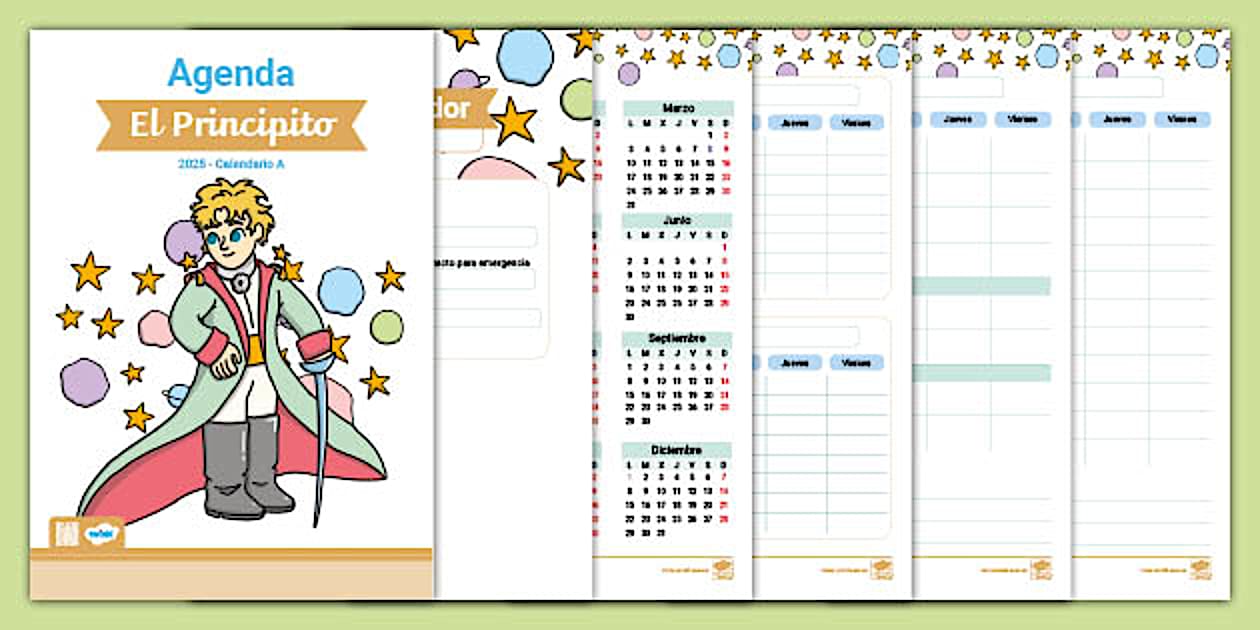 Agenda docente editable El Principito 2025- Twinkl Colombia