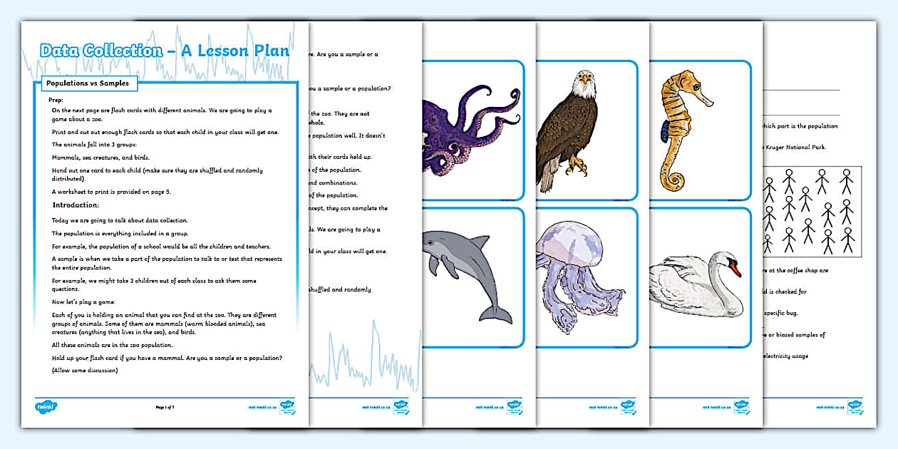 Data Collection – A Lesson Plan - Populations vs Samples