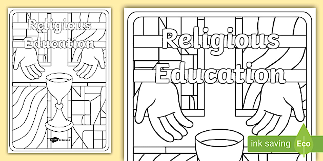 Religious Education Mindfulness Colouring Book Cover
