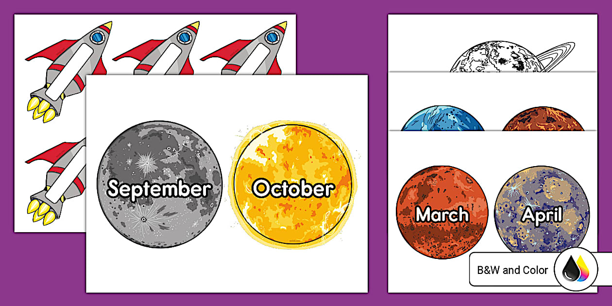 Space Class Birthdays Display