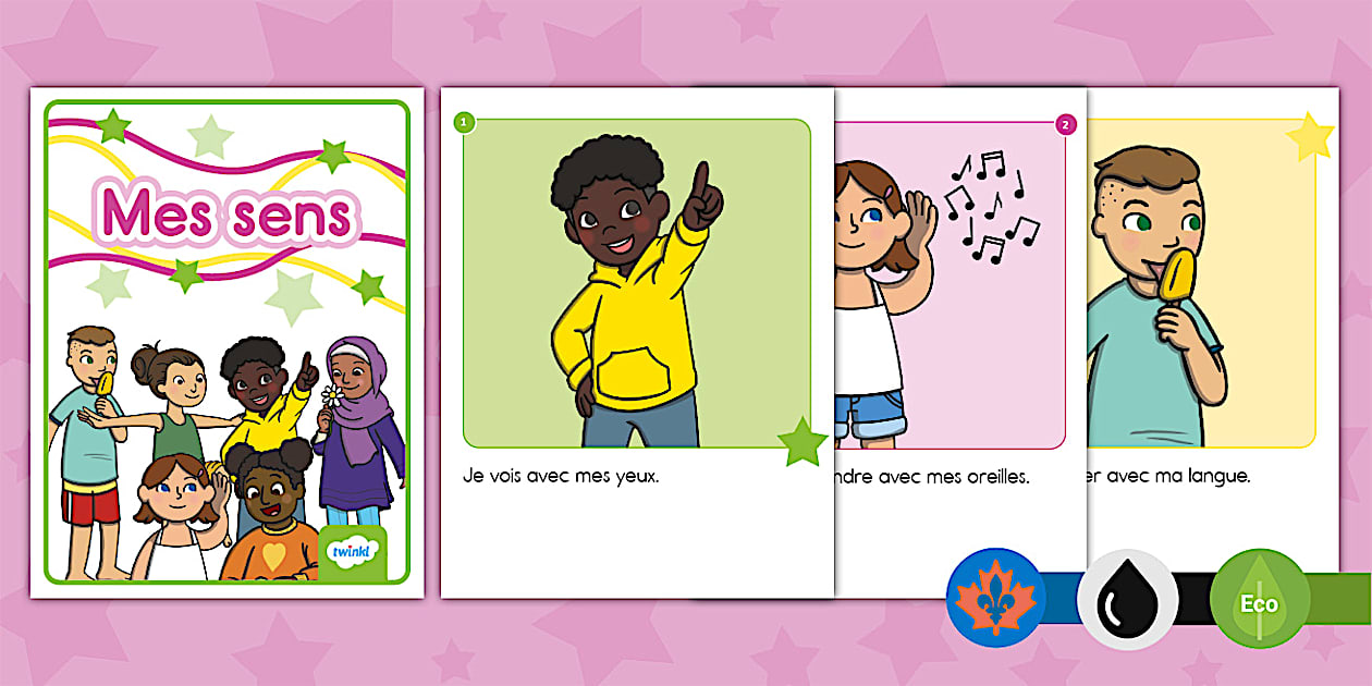 My Senses Emergent Reader French (teacher made) - Twinkl