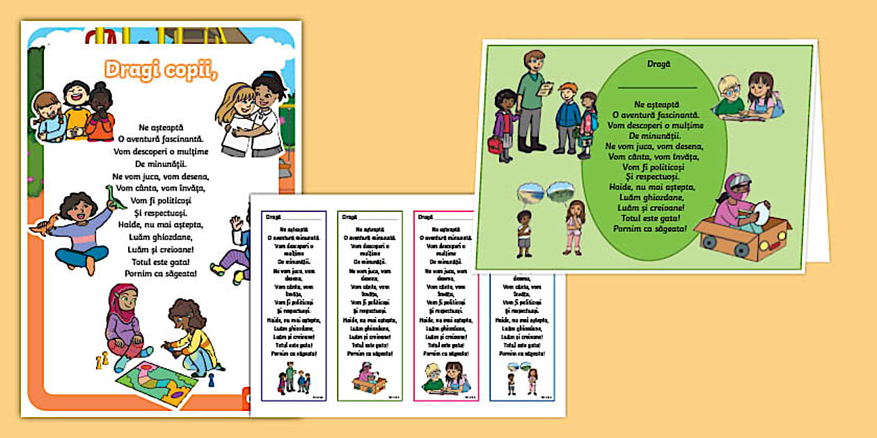 Poezie pentru început de an școlar | Pachet cu materiale