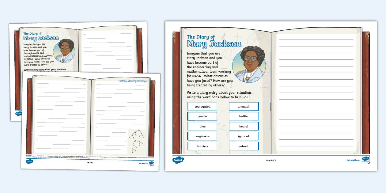 The Diary of Mary Jackson Writing Frame - Twinkl
