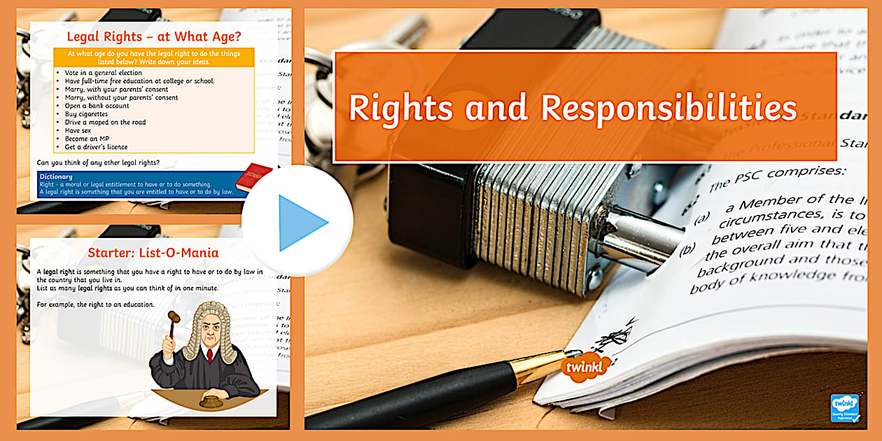 Rights and Responsibilities Lesson Pack (teacher made)