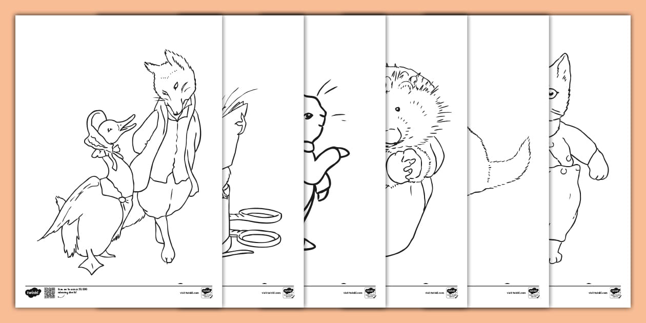 Beatrix Potter Colouring Pages (teacher made) - Twinkl