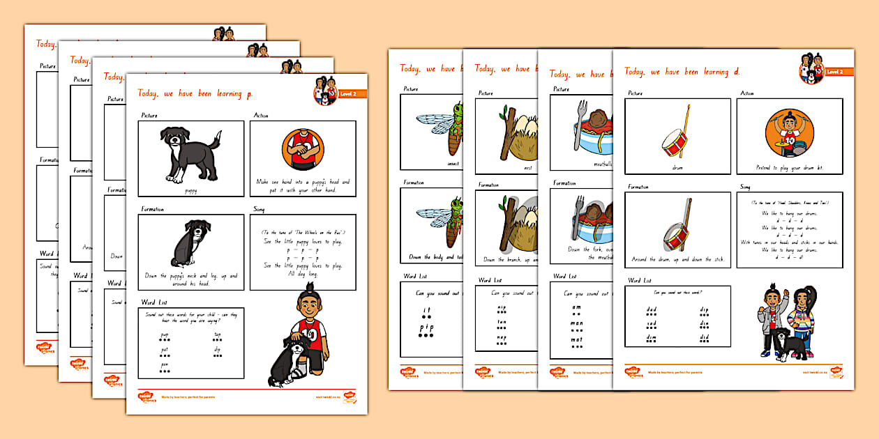 Level 2 Phonics Whānau Information Sheet Bumper Pack