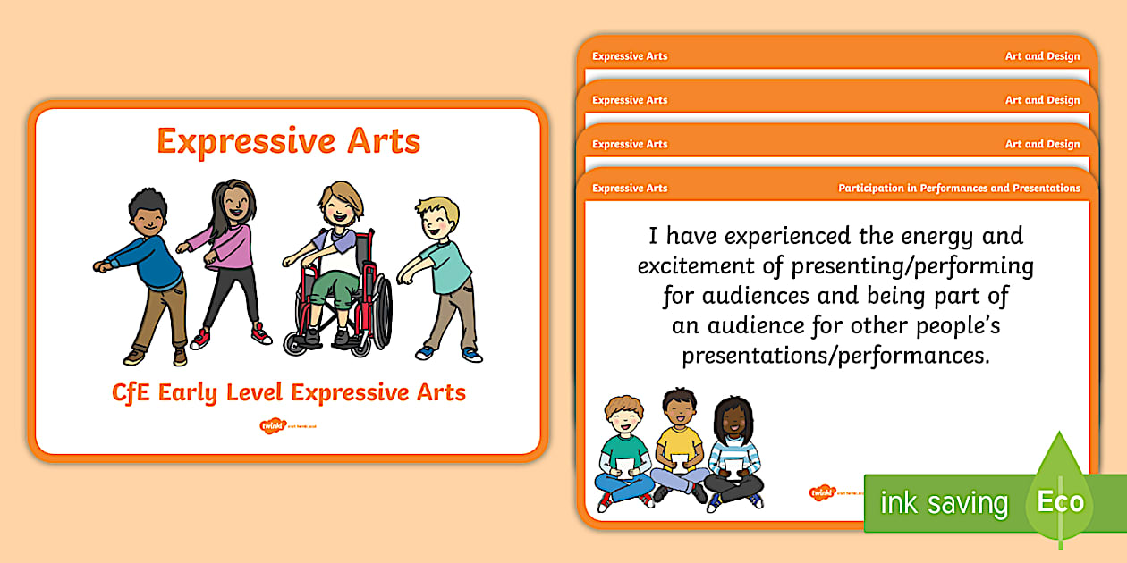 CfE Early Level Expressive Arts Experiences and Outcomes Display Posters