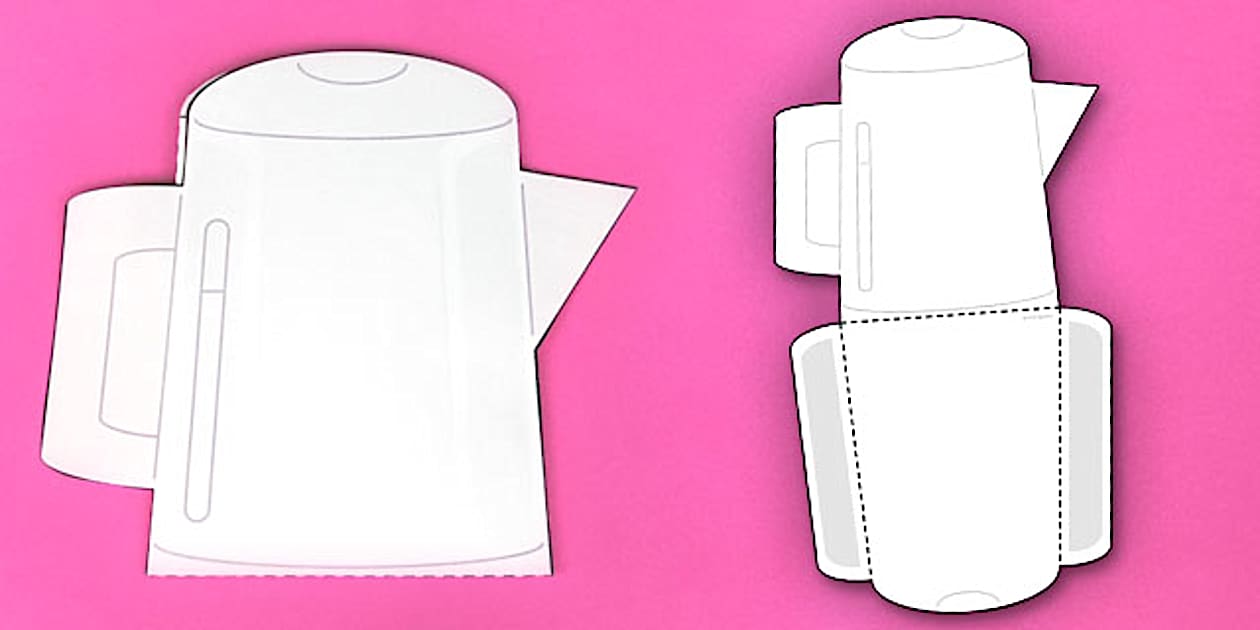 Interactive Kettle-Shaped Pocket Visual Aid Template
