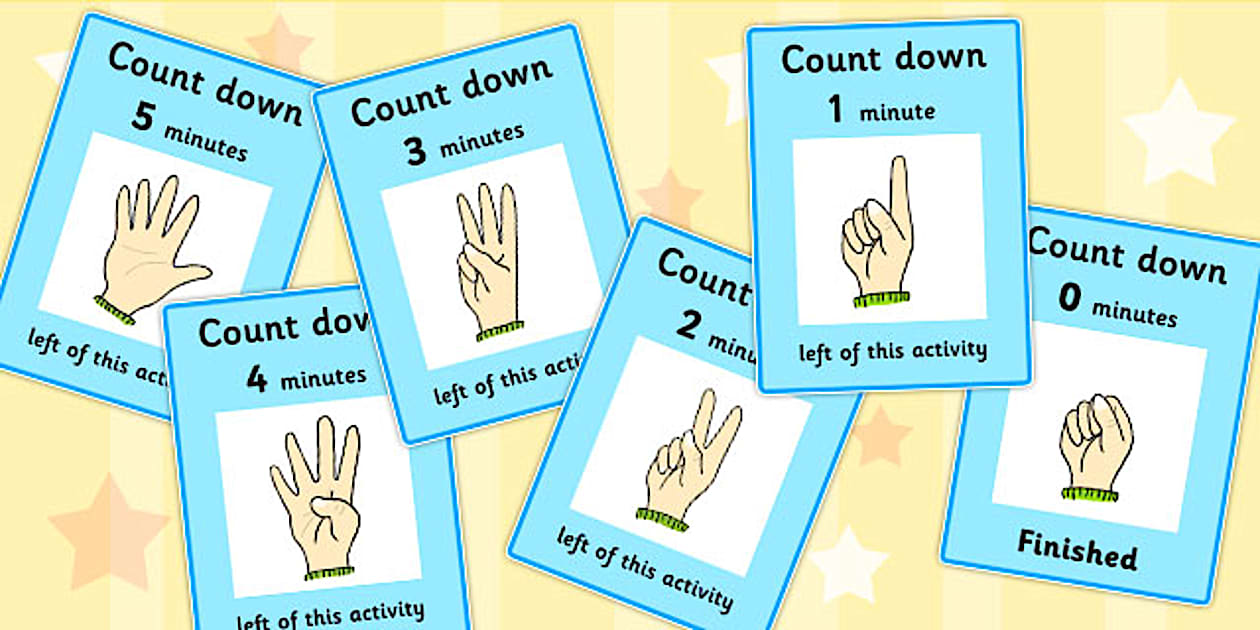 Count Down Cards (teacher made) - Twinkl