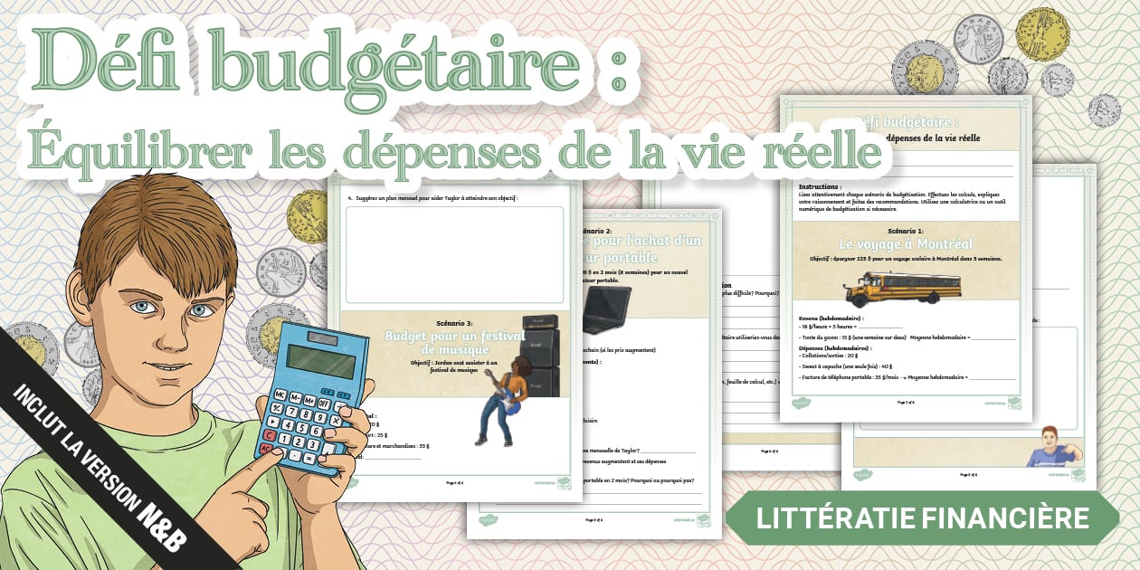 Budget Challenge : Balancing Real-Life Expenses French