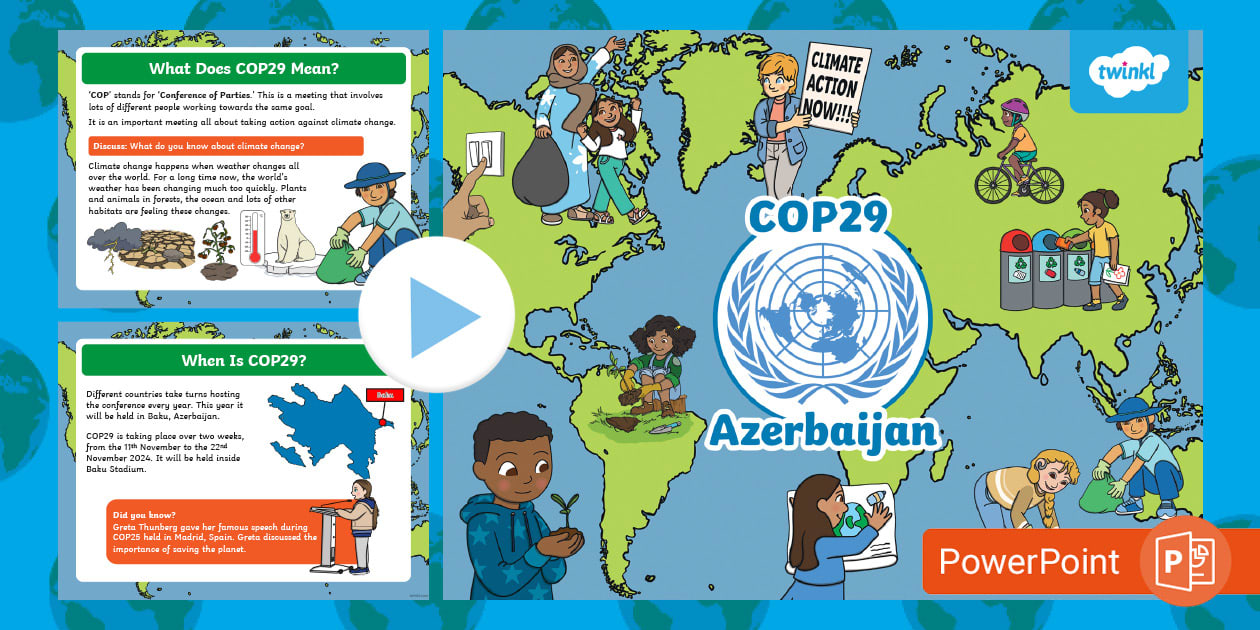 COP29 PowerPoint Lower Primary (teacher made) - Twinkl